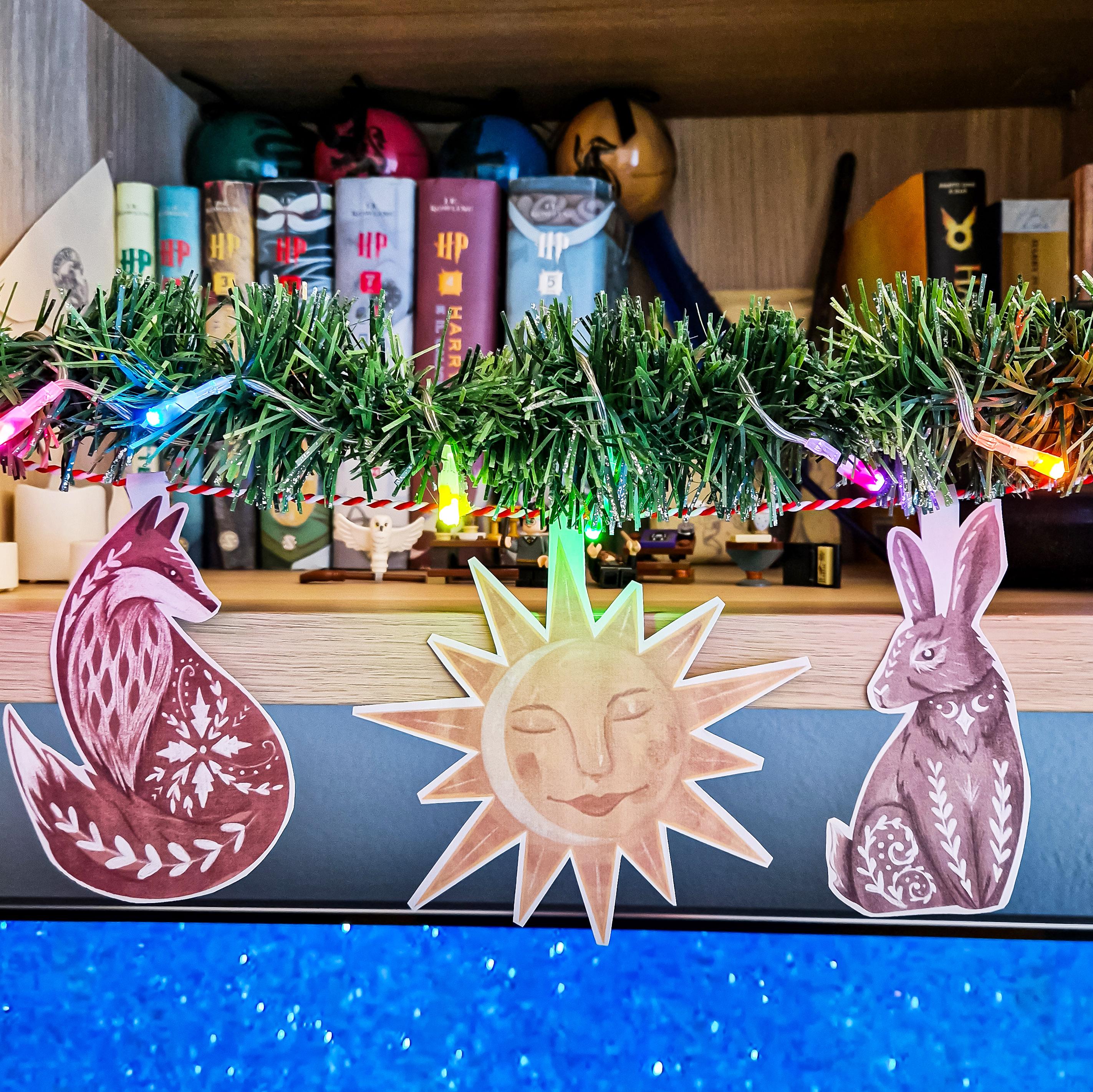 Winter Solstice Banner - Printable DIY Christmas Decorations - Etsy