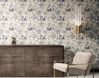 Victorian Floral Wall Decal - Etsy