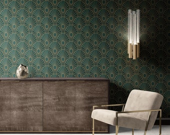Art Deco Removable Wallpaper - Etsy