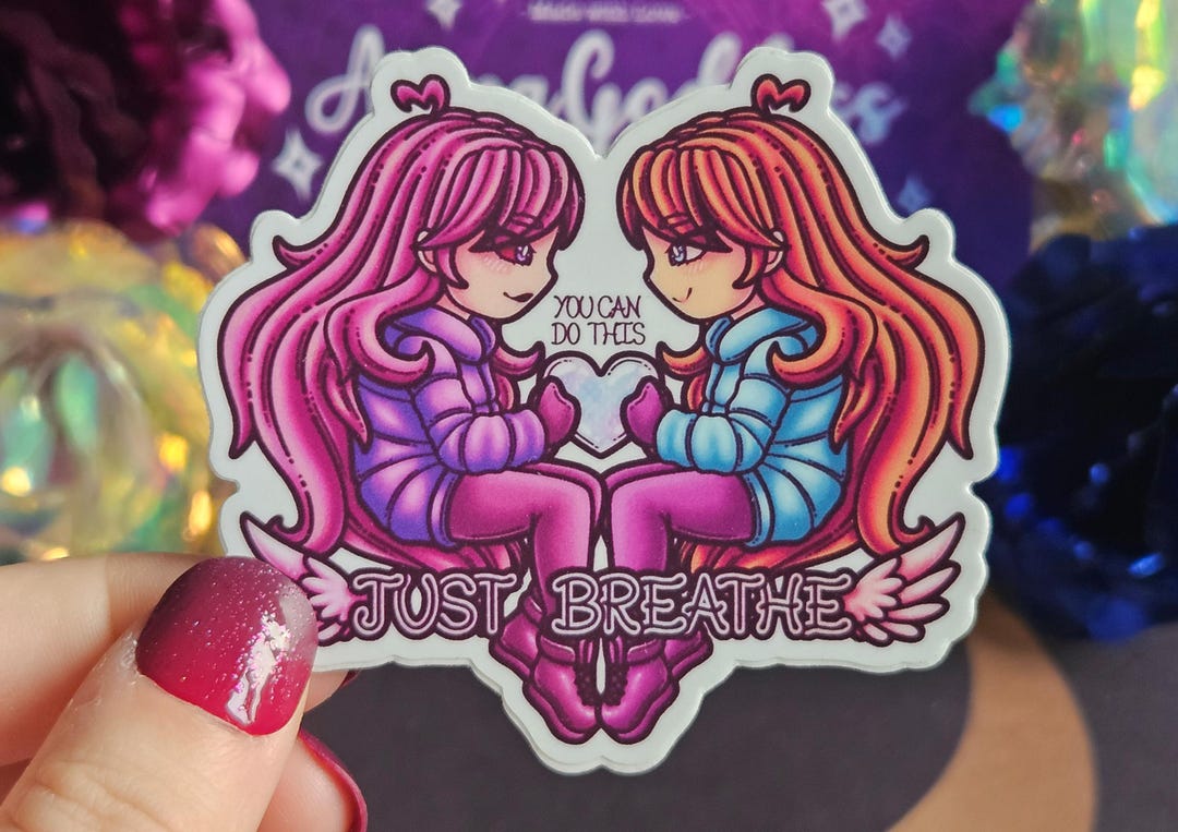Cute Chibi Madeline + Badaline // Matte Vinyl Sticker // Celeste Indie ...