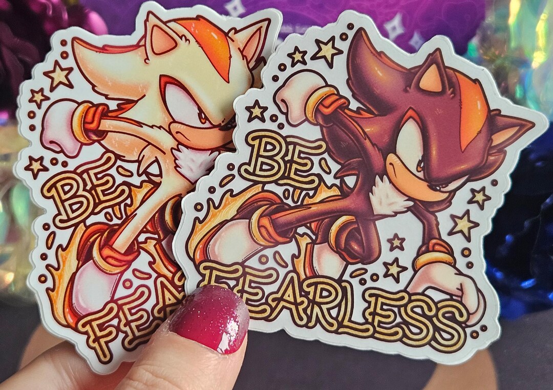 Fearless Shadow - Cute Chibi Positivity Sticker // Matte Vinyl Sticker ...