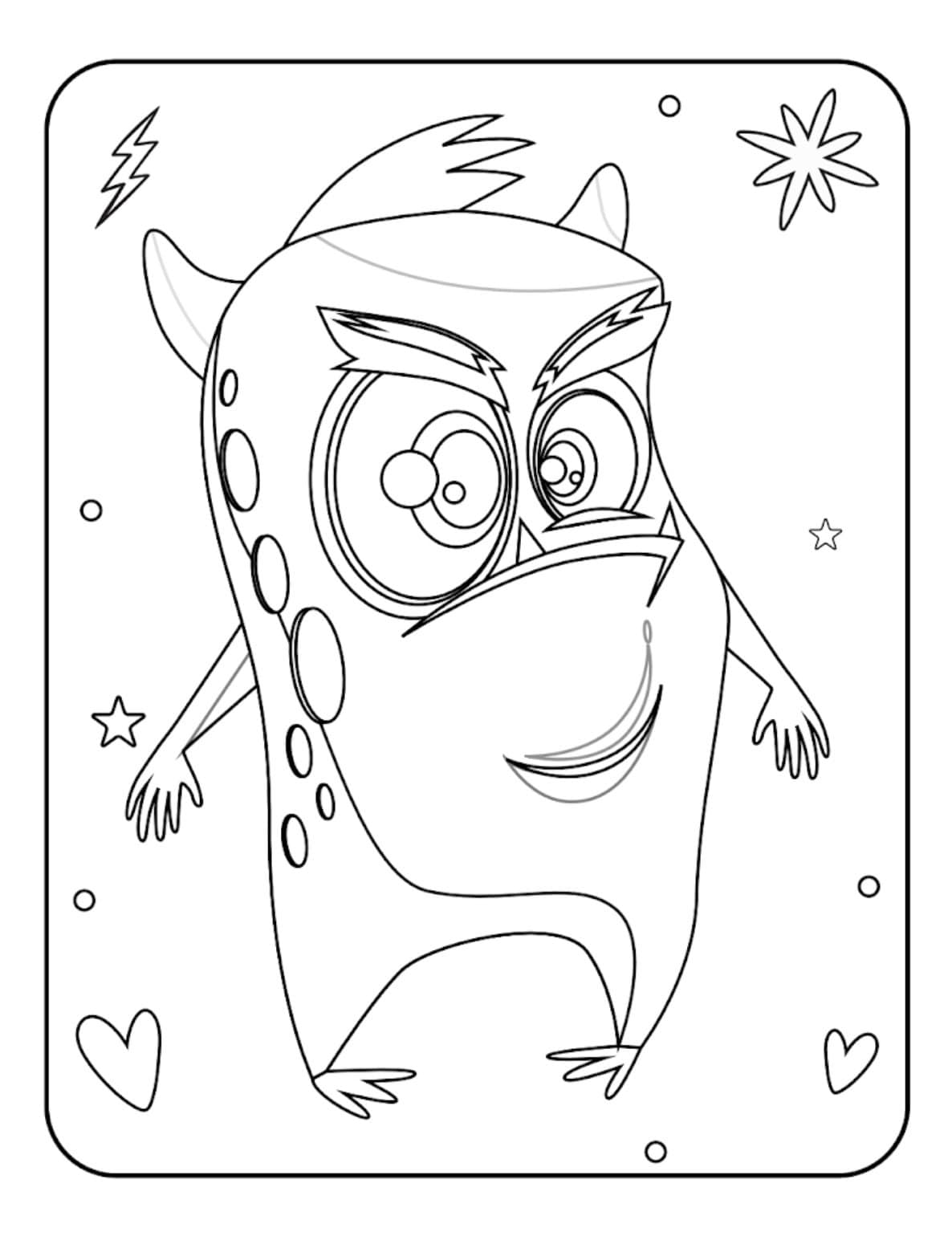 100 Monster Coloring Pages - Etsy