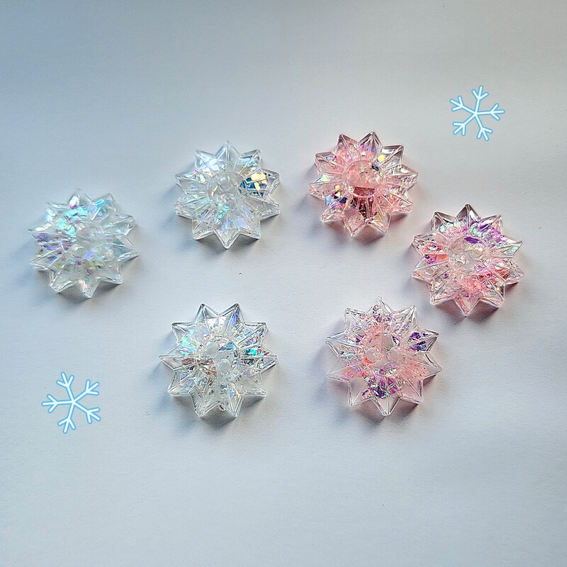 Snowflakes Buttons - Etsy
