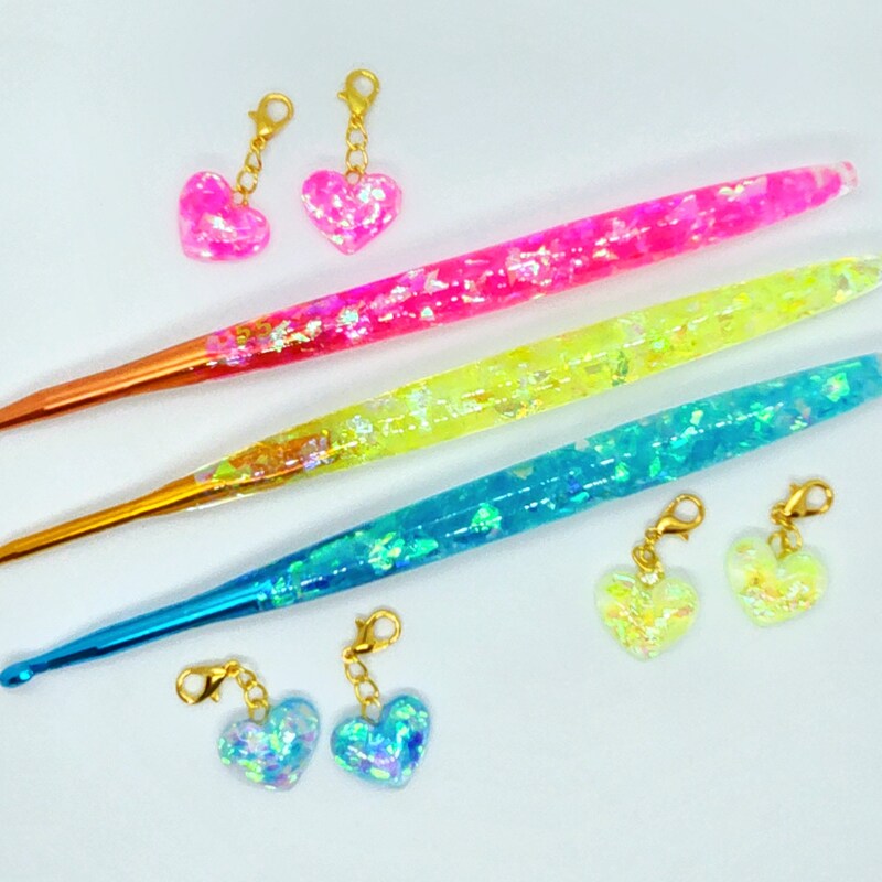 Resin Crochet Hook Set - Etsy