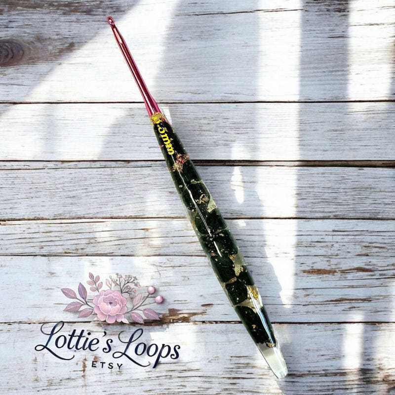 Resin Flowers Crochet Hook - Etsy