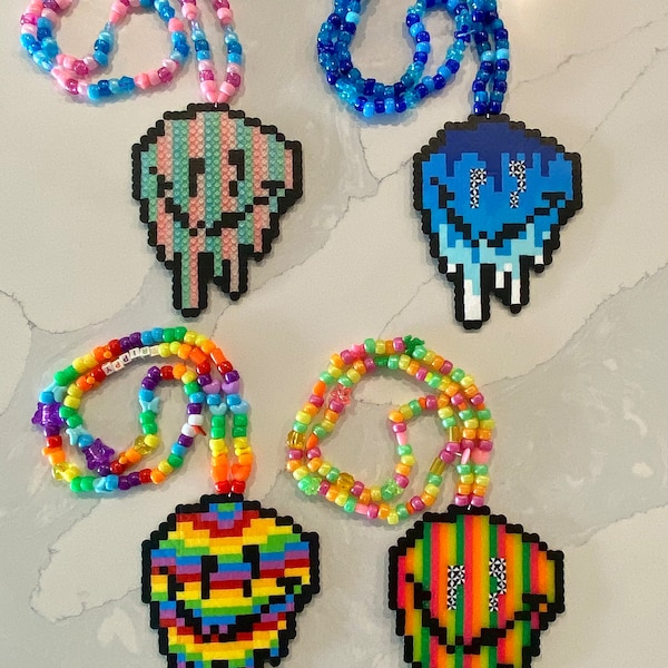 Perler Bead Necklace - Etsy