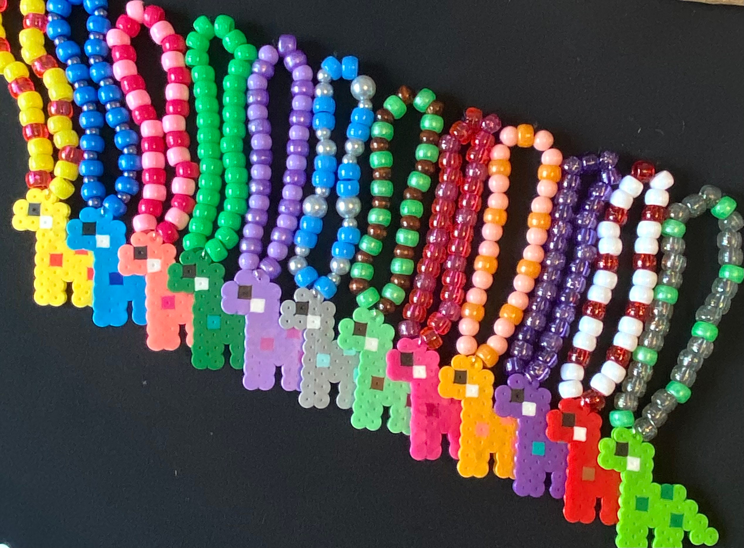 Dinosaur Perler Kandi, Dinosaur Perler Bracelet, Perler Kandi Bracelet ...