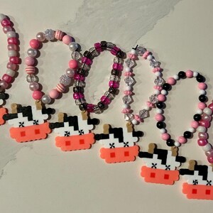 Trippy Cow Perler Bracelet, Perler Kandi, Trippy Cow Perler Kandi, Cow ...