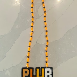 Plur Perler Necklace, Perler Bead Necklace, Perler Beads, Perler Design ...