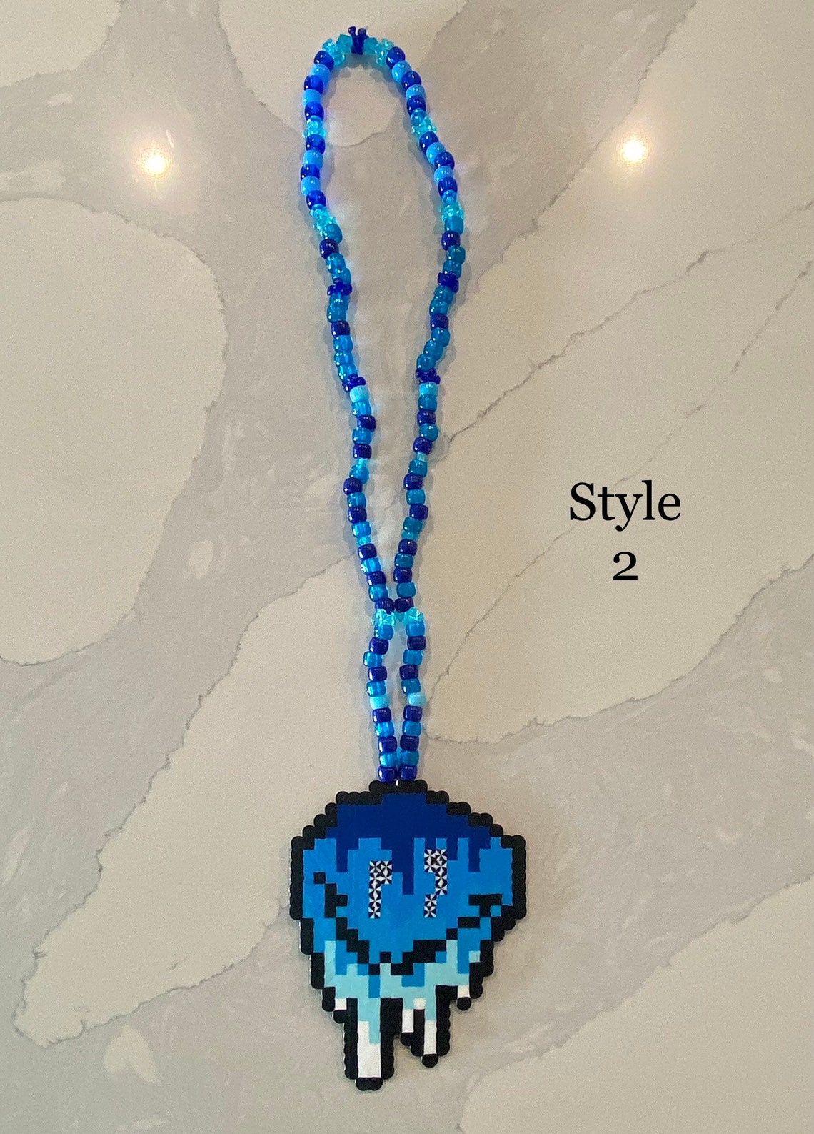 Trippy Smile Perler Trippy Perler Necklace Trippy Perler - Etsy