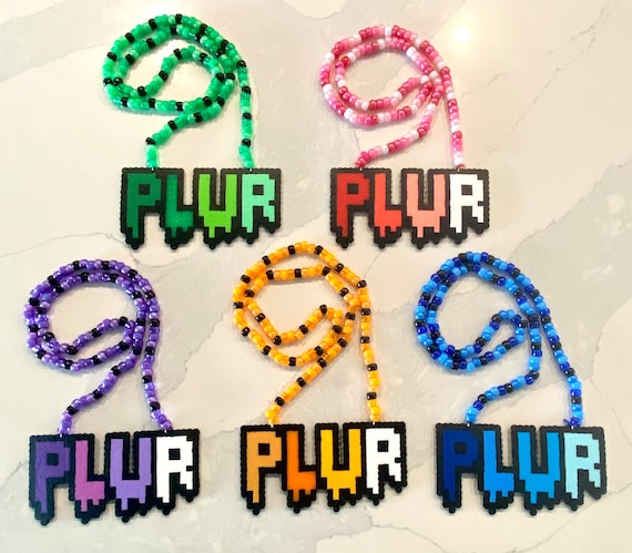 Plur Perler Necklace Perler Bead Necklace Perler Beads - Etsy