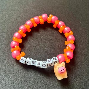 Animal Charm Kandi Bracelet, Pig Kandi, Turtle Kandi, Cow Kandi, Duck ...