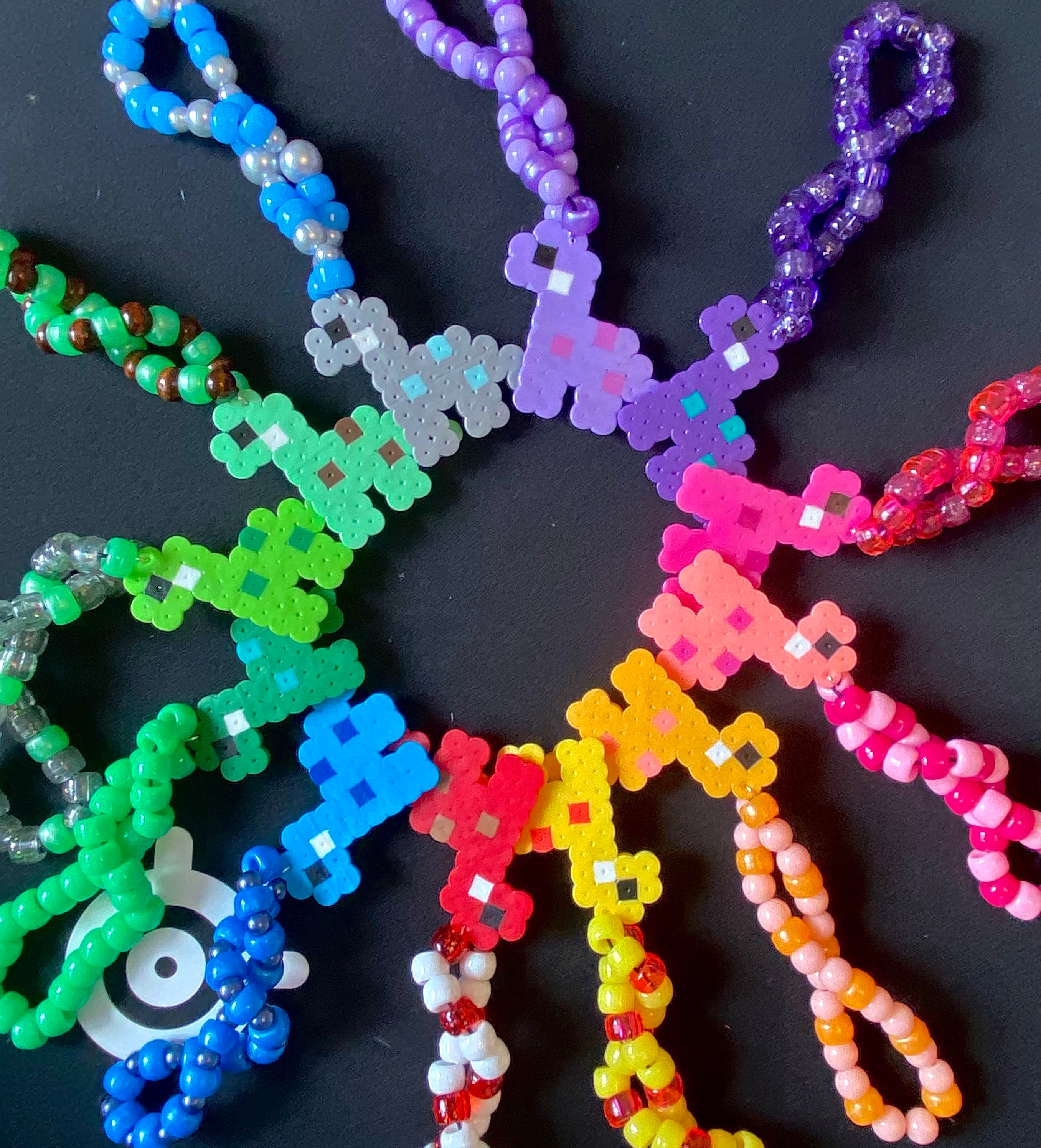 Dinosaur Perler Kandi, Dinosaur Perler Bracelet, Perler Kandi Bracelet ...