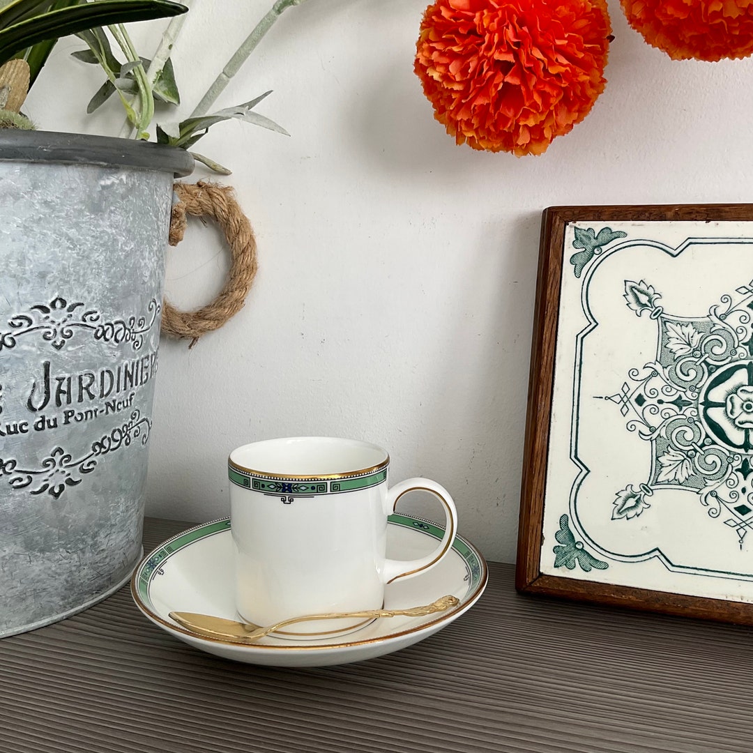 Lovely Wedgwood ‘JADE’ Coffee Cup and Saucer, English Bone China ...