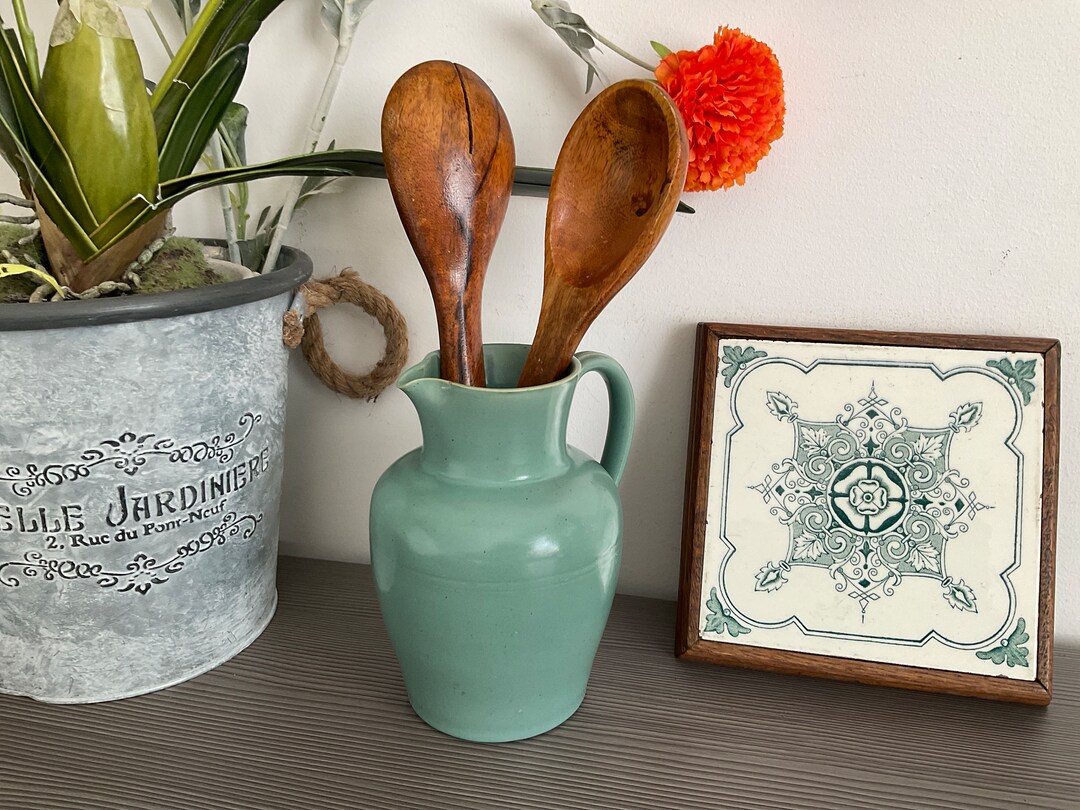 Vintage BUCHAN PORTOBELLO Pitcher Scottish Art Pottery Jug, Blue/green ...