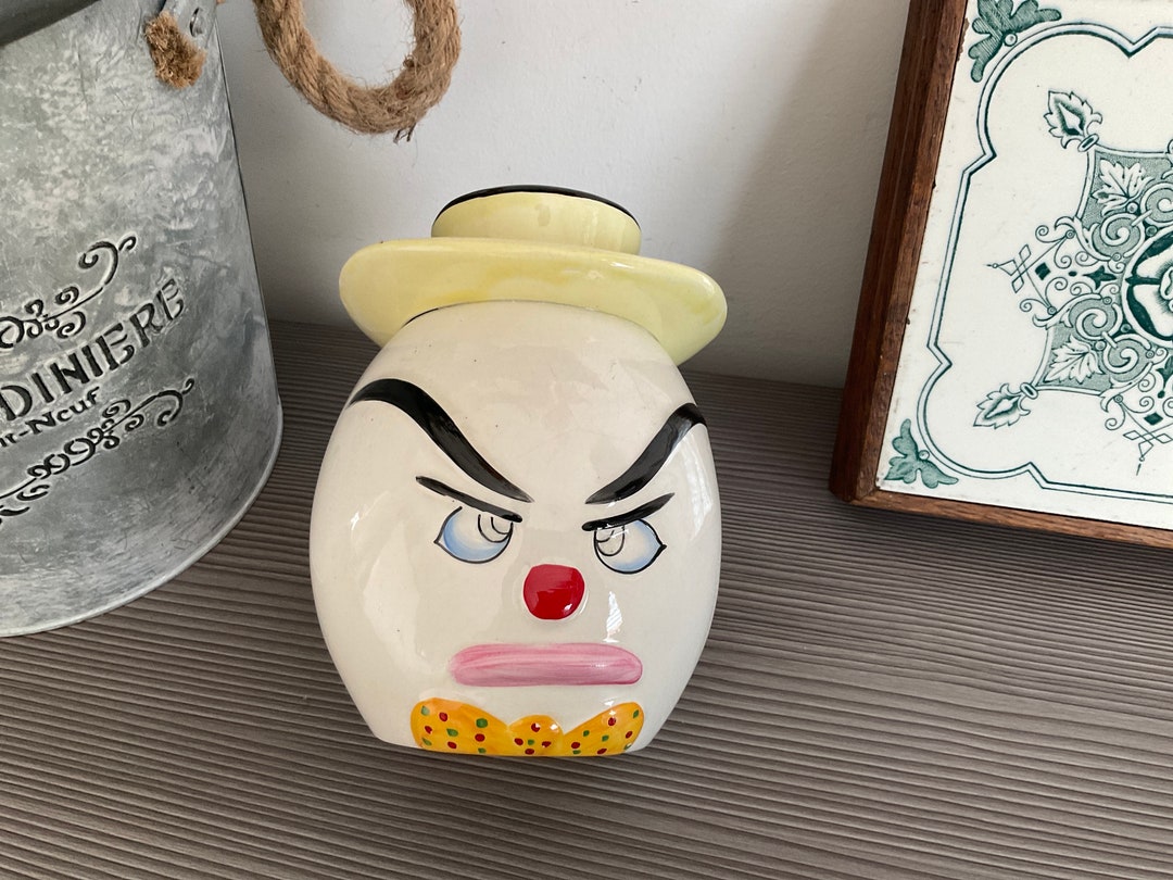 Vintage 1950s Dendan Ware Clown Swear Box: Hand-painted Ceramic Coin ...