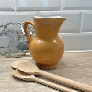 Wonderful French EMILE HENRY Vintage Pitcher, Matt Caramel Glazed ...