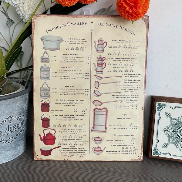 French Advertising Signs - Etsy