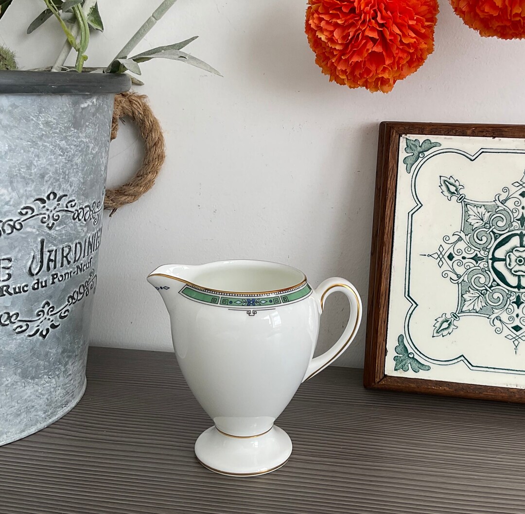 Elegant Wedgwood ‘JADE’ Creamer, Milk Jug, English Bone China ...