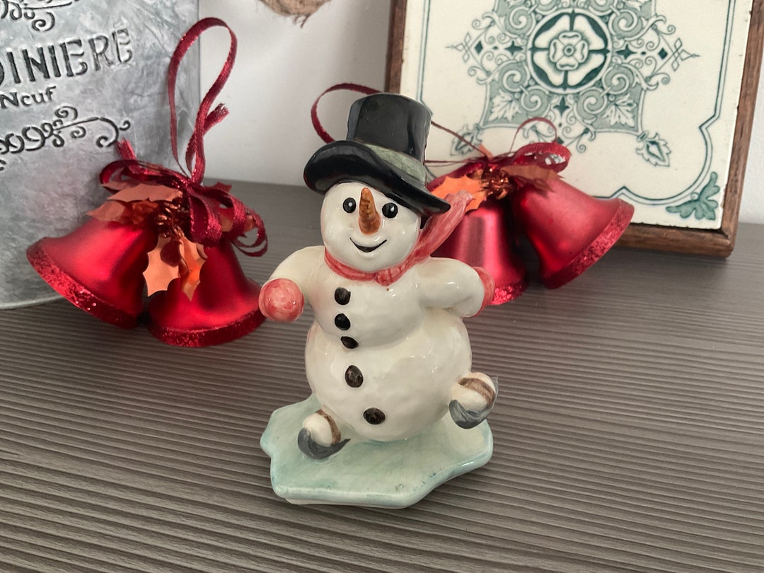 Rare Vintage GOEBEL Snowman Figurine - Etsy