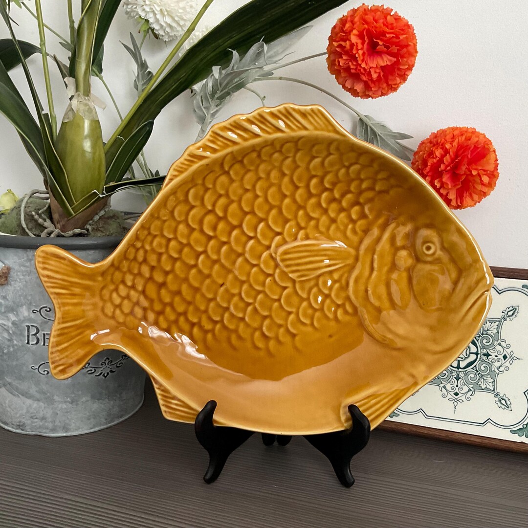 Vintage Shorter and Son Fish Dish, Large Ceramic Fish Shaped Dish ...
