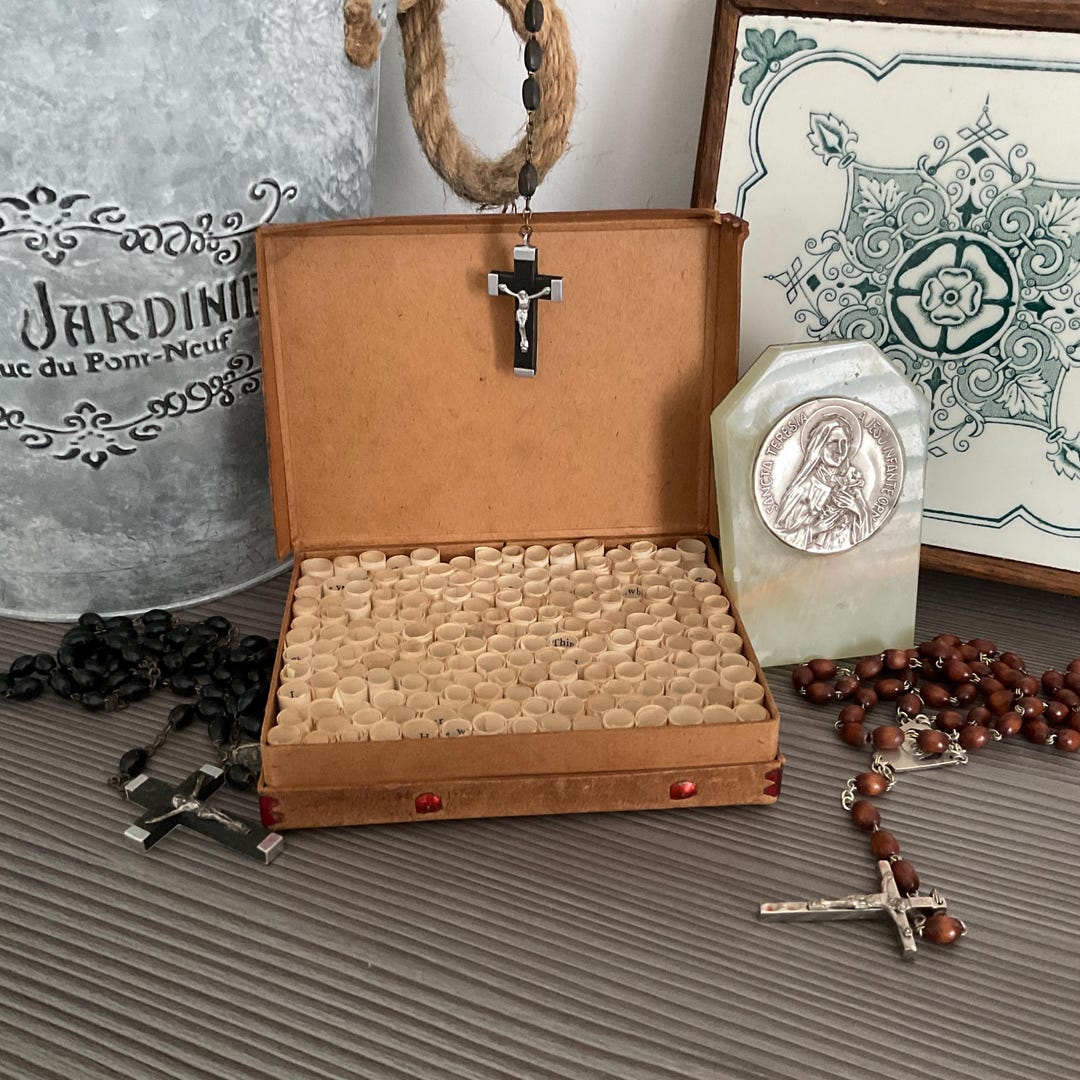 Antique Bible Verses, Small Box of Over 180 Scroll Verses, 1920s ...