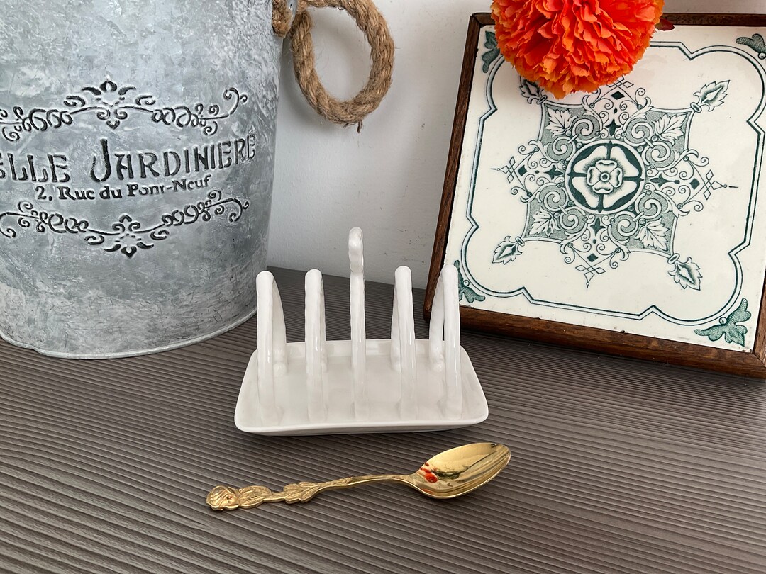 Vintage Wedgwood Countryware Toast Rack, Cabbage Leaf Design, 4 Slot ...