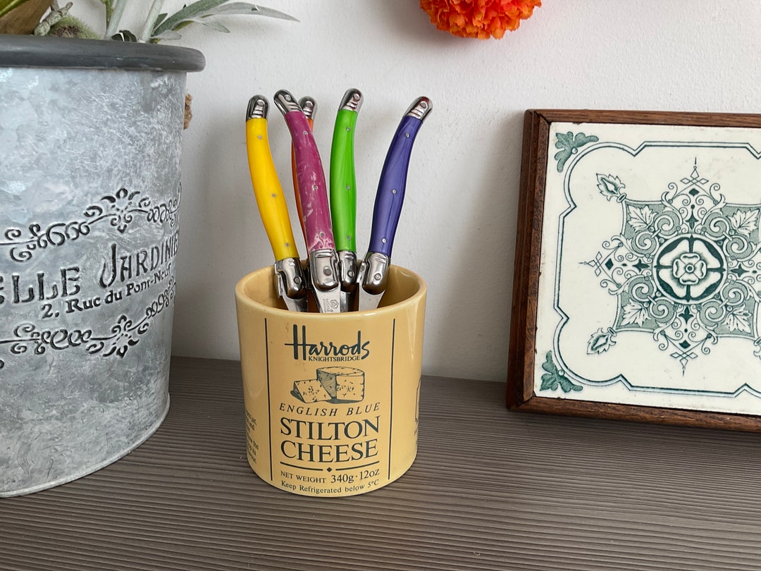 Vintage HARRODS Knightsbridge Stilton Cheese Pot, Blue Cheese ...