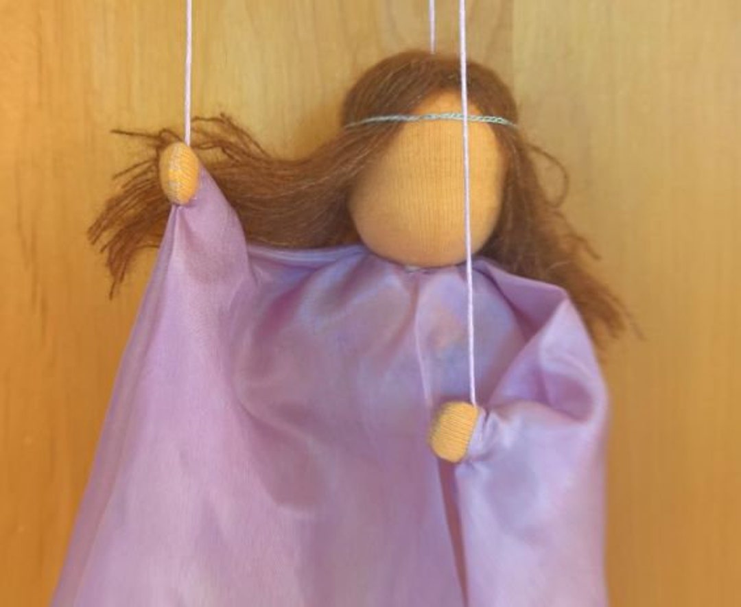 Silk Puppet Waldorf Art Puppet Silk Virgin Wool Organic Eco Kbt Puppet ...