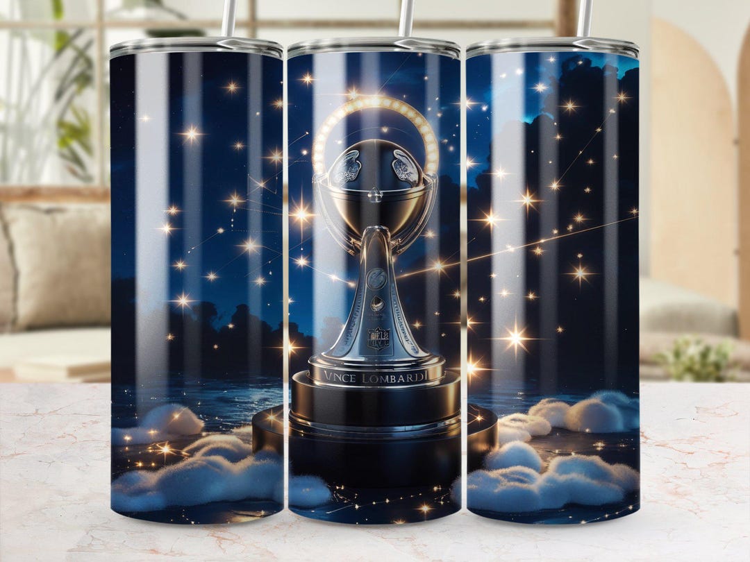 Starry Night Trophy 20oz Skinny Tumbler Wrap, Custom Digital Design ...