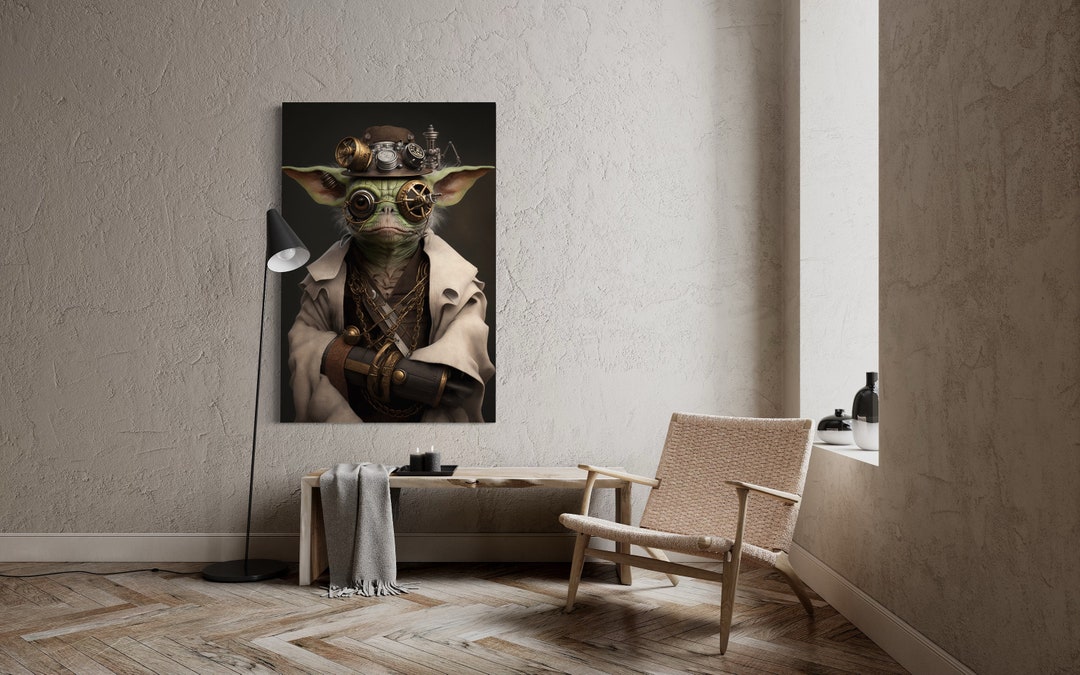 Yoda in Steampunk Style Digital Art Print, Digital Download, Wallpaper ...