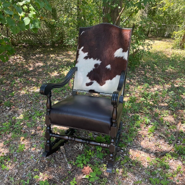 Cowhide Chair - Etsy