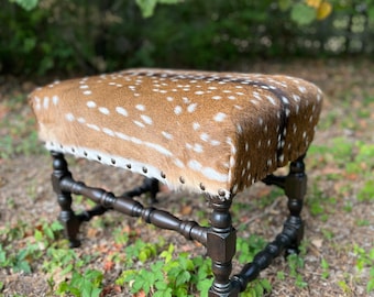 Axis Deer Bench, Vanity Bench, Bedroom Bench, Axis Deer Hide Bench ...