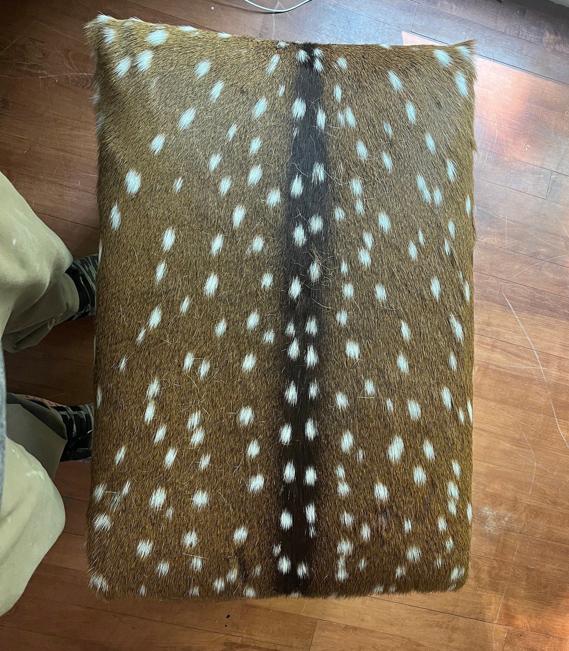 Axis Deer Hide Bench Western - Etsy