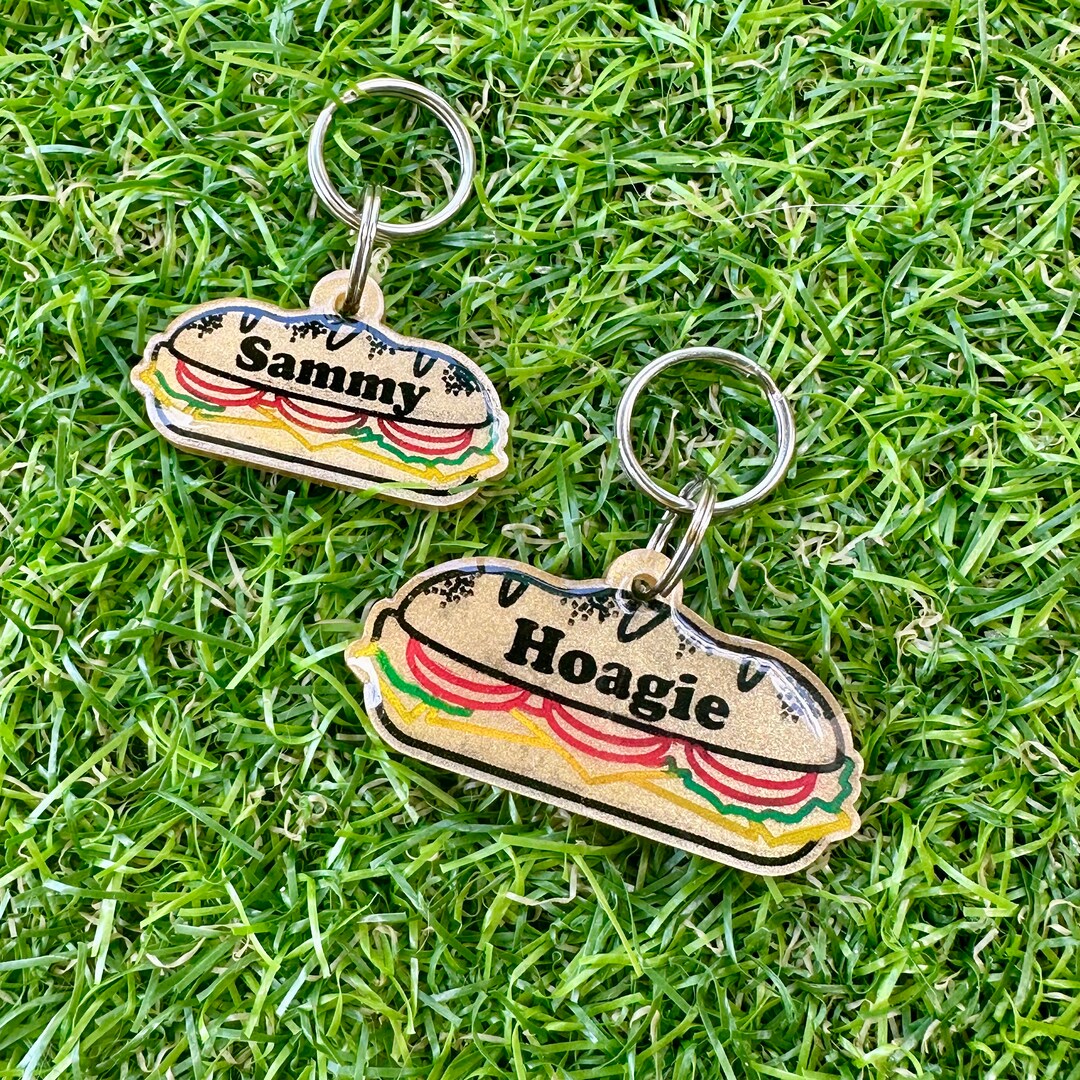 Custom Personalised Hoagie Sub Sandwich Pet Tag - Etsy
