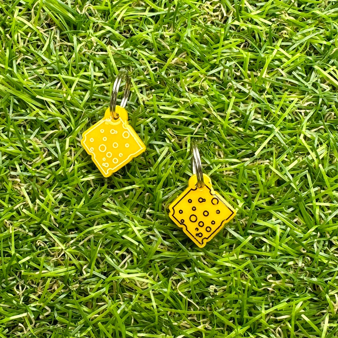 Cheese Collar Tag Charm - Etsy