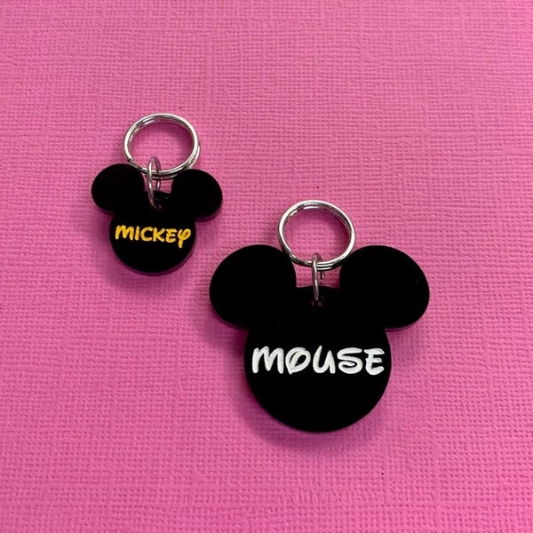 Mickey Name Tag - Etsy