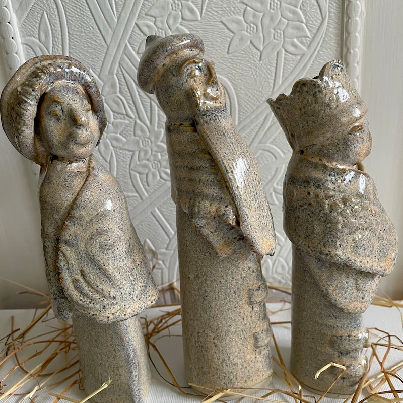 Ceramic Nativity Set - Etsy