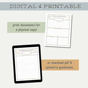 Western Bible Study Bundle: Digital Notes Template (PDF) - Etsy
