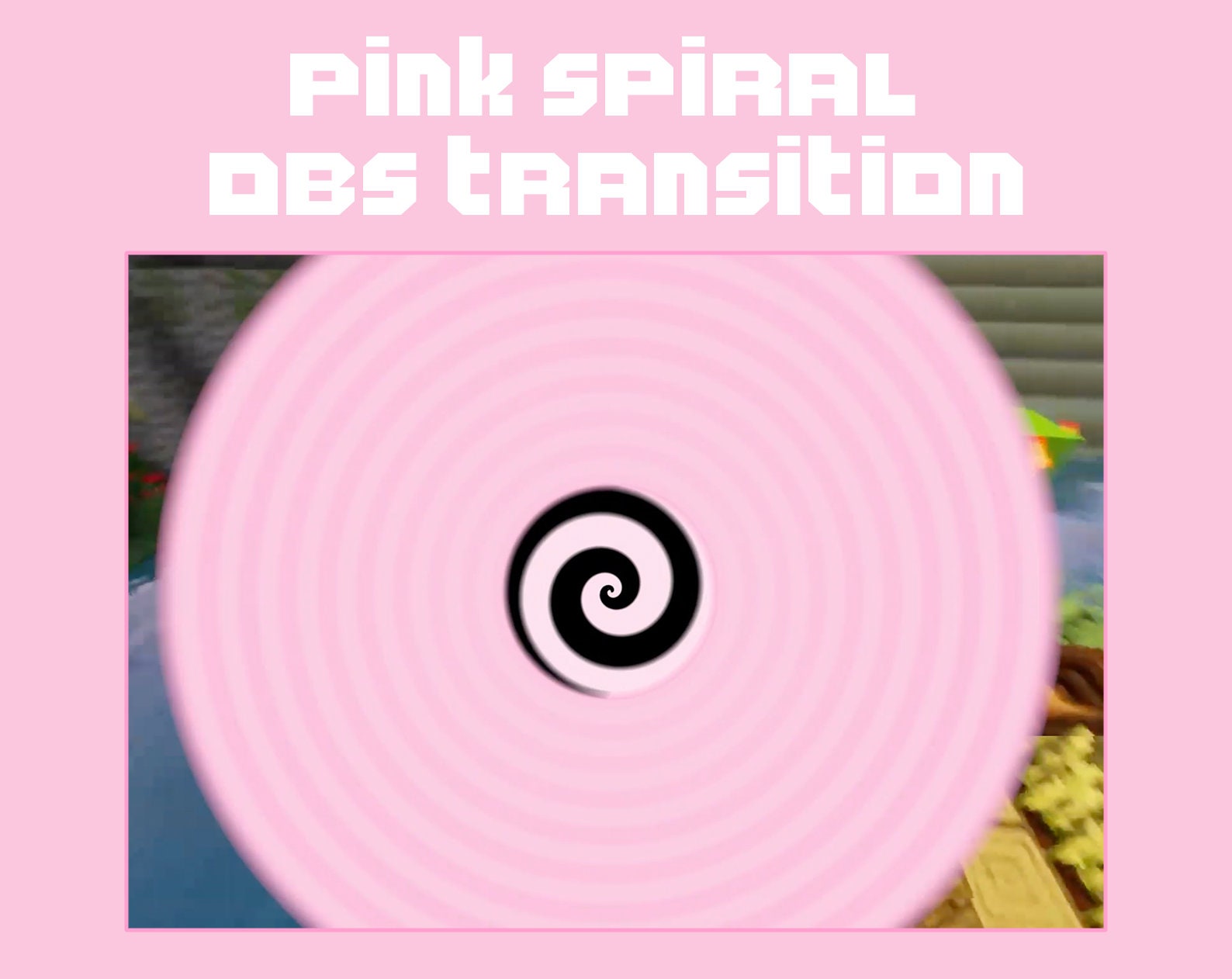 Pink Spiral OBS Transition | Animated Transition for Streaming | Twitch ...