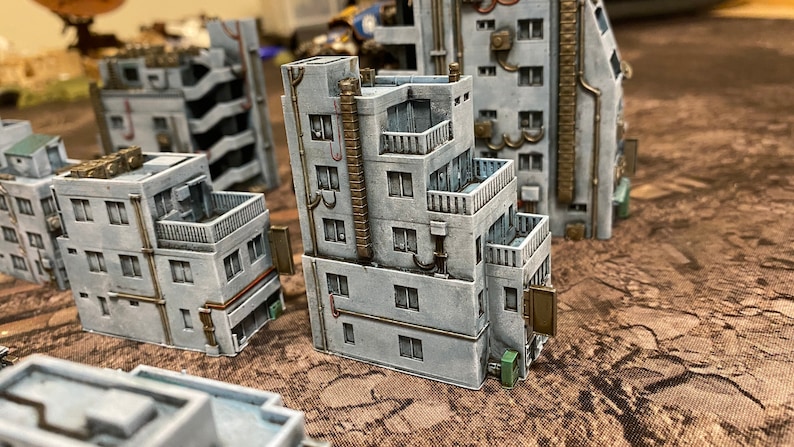 Adeptus Titanicus Battletech or Epic 40k City Hab Block - Etsy
