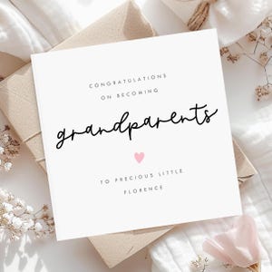 Personalised Congratulations on Becoming a New Granny, Nanny Card, New ...