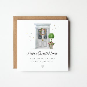Personalised New Home Card, Happy New Home Card, Home Sweet Home Card ...