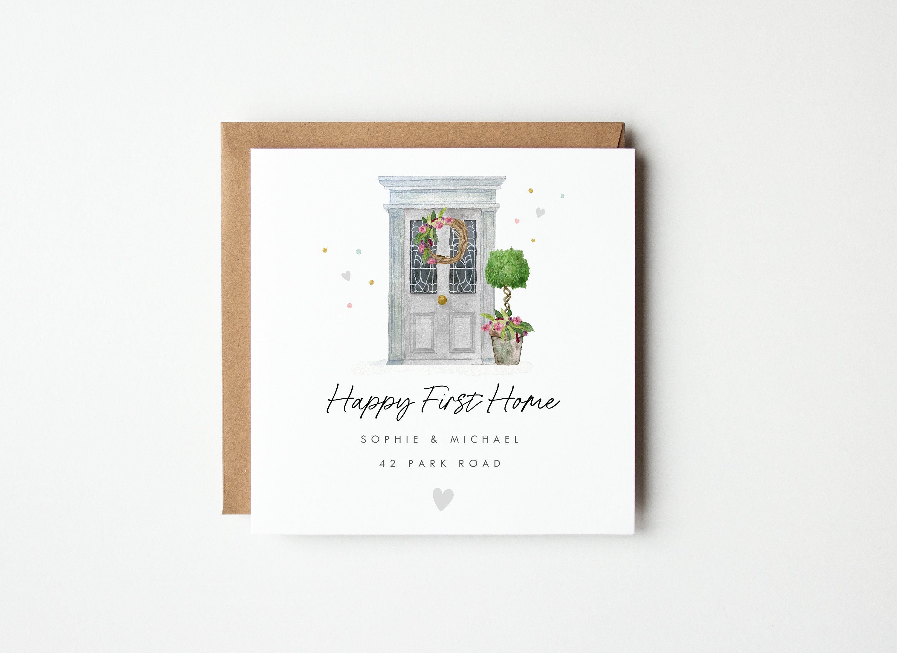 Personalised New Home Card Happy New Home Card Home Sweet - Etsy UK