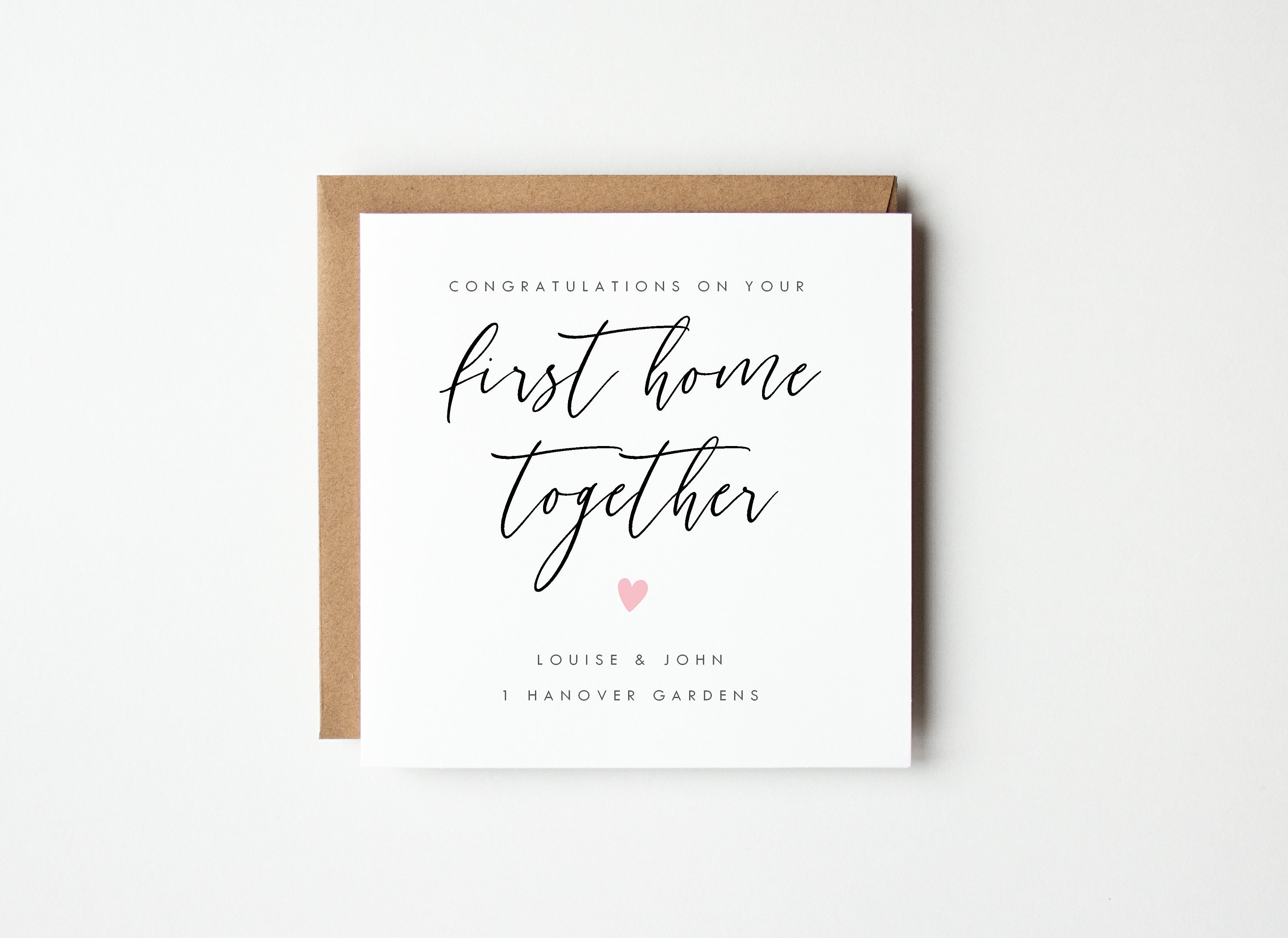 Personalised Congratulations on Your First Home Together Card, Happy ...