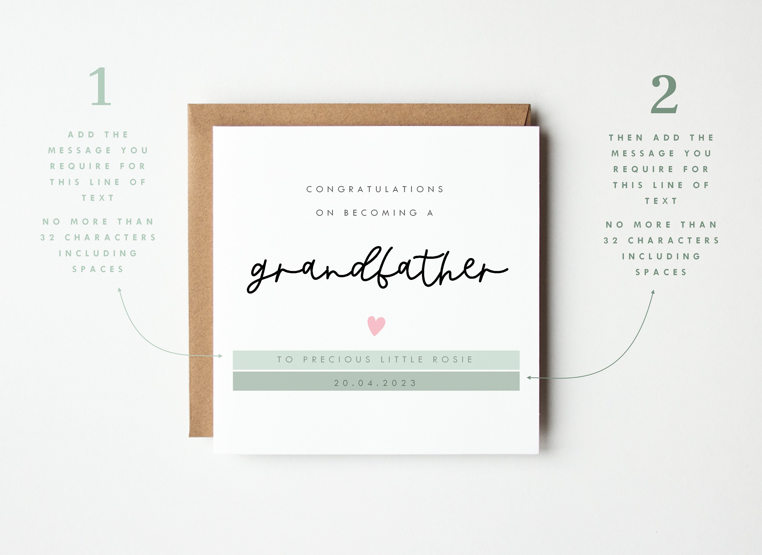 Personalised Congratulations on Becoming a New Grandad Card, New ...