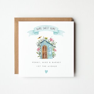 Personalised New Home Card, Happy New Home Card, Home Sweet Home Card ...