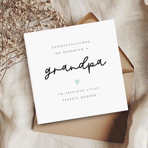 Personalised Congratulations on Becoming a New Granny, Nanny Card, New ...