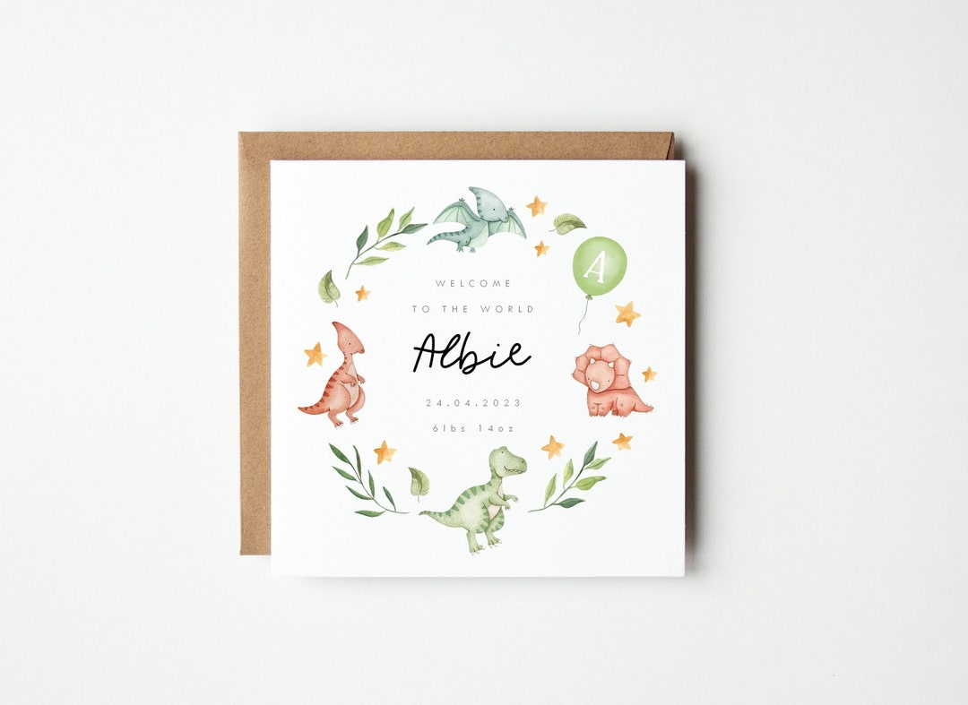 Personalised New Baby Card, Welcome to the World Baby Card ...