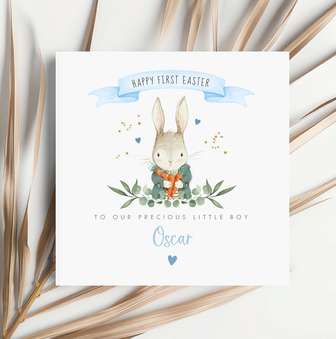 Personalised First Easter Card, Babies 1st Easter Card, Daughter Son ...